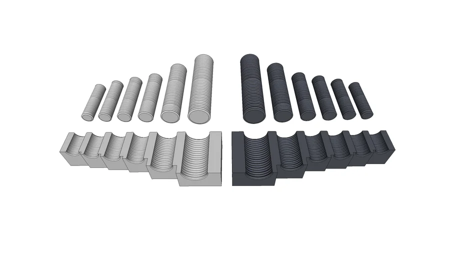 M18 to M36 Metric Tread textures V1 | 3D Warehouse