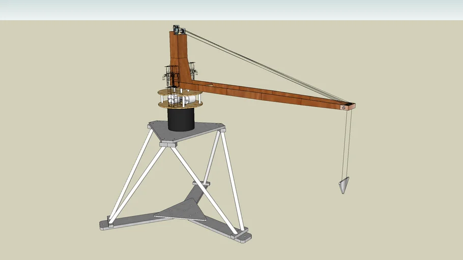 Scale Crane Model with Portable Motion Base | 3D Warehouse