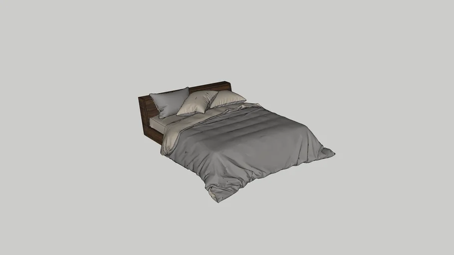 cama madeira 03 | 3D Warehouse