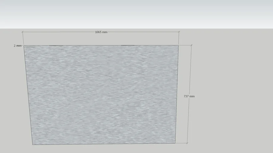 inox plaat keuken | 3D Warehouse