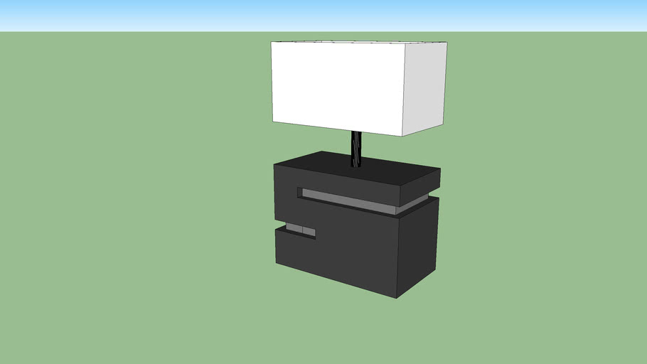 Modern Side Table Lamp | 3D Warehouse