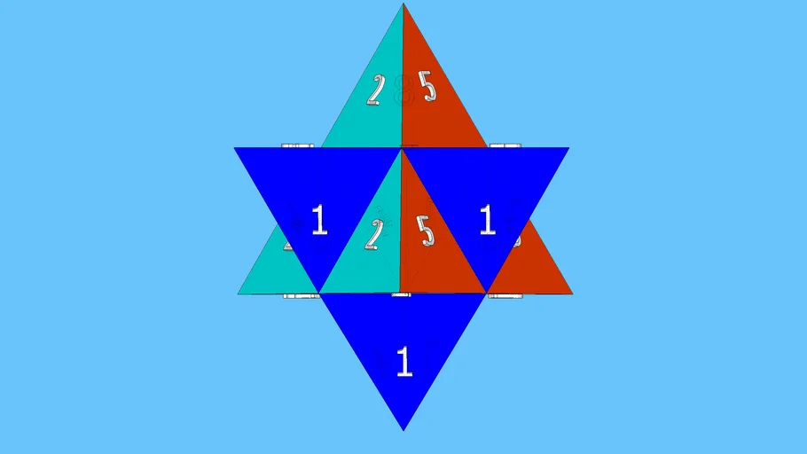VORTEX BASED MATHEMATICS MERKABA - NUMBERED BY FACE | 3D Warehouse