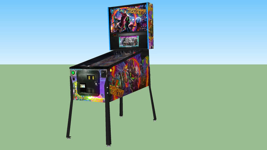 Stern Guardians of the Galaxy pinball machine | 3D Warehouse