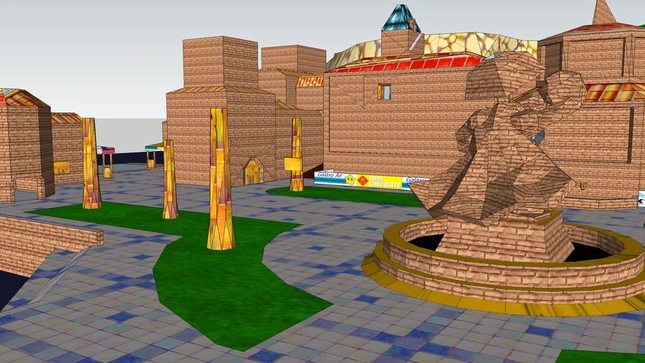 Delfino Plaza Collision v4 ~ Mario Kart Wii Custom Track | 3D Warehouse