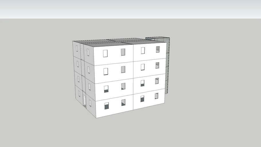 Empty Residential Block in construction | 3D Warehouse