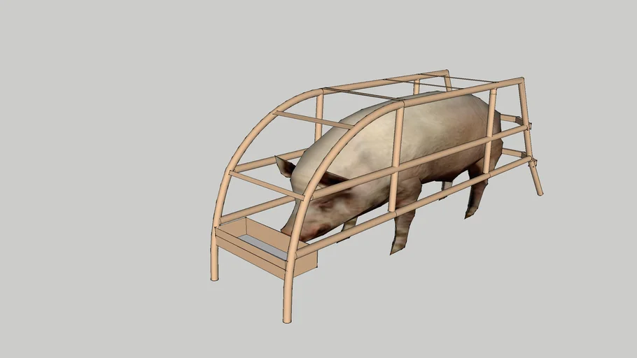 simple pig cage for saw | 3D Warehouse