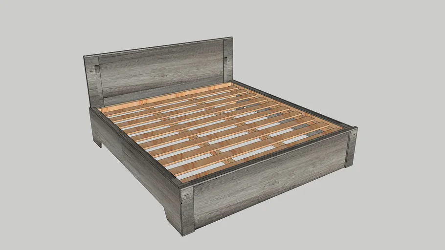 Cama King Melamina | 3D Warehouse