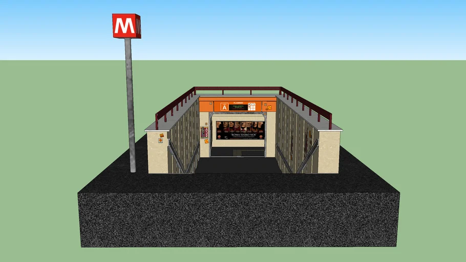 Roma metro station | 3D Warehouse
