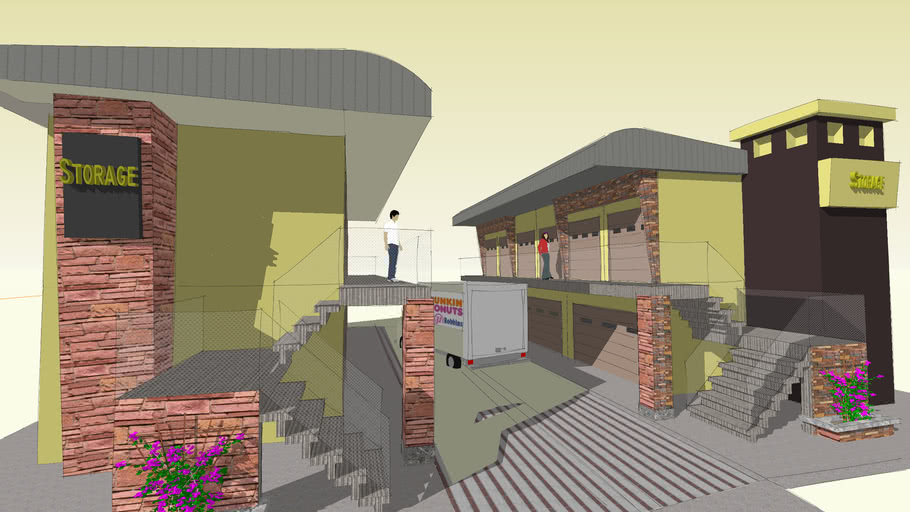 2 Story Storage Buildings | 3D Warehouse