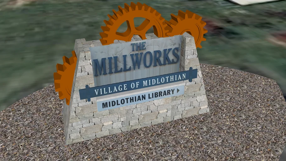 The Millworks Sign | 3D Warehouse