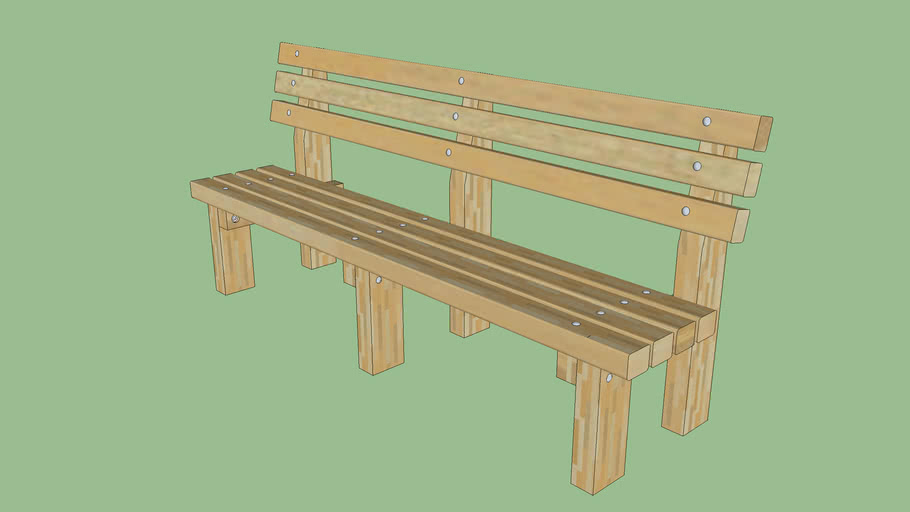 Outdoor bench | 3D Warehouse