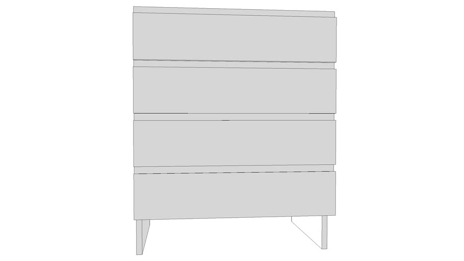 Base Cabinet 4 Drawer Shadowline | 3D Warehouse