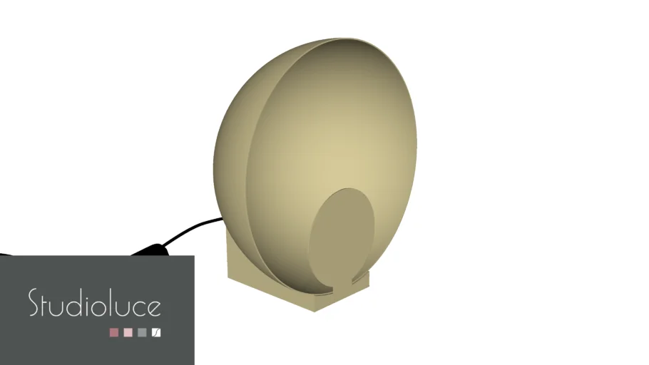 Abajur Gong AB2172DO - Studioluce | 3D Warehouse