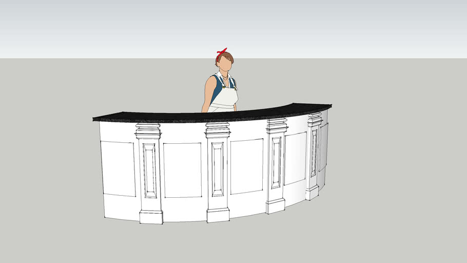 Quarter Circle Bar | 3D Warehouse