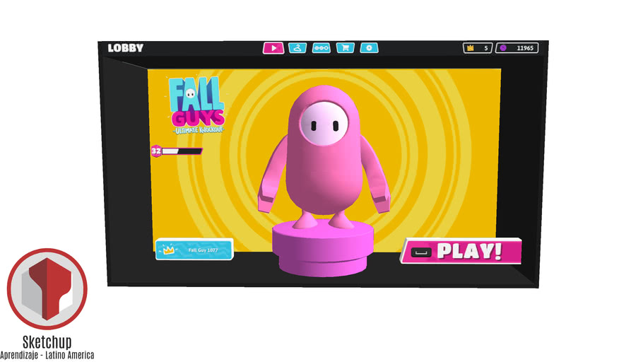 Fall Guys - Lobby | 3D Warehouse