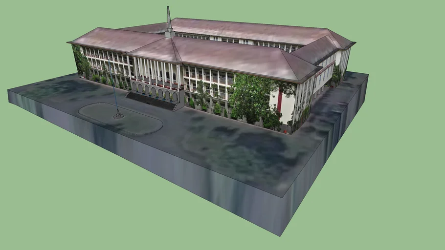 Gedung Pusat (Rektorat) Universitas Gadjah Mada | 3D Warehouse