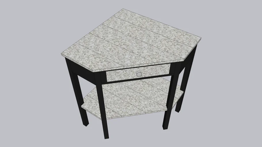 Corner Table- granite top | 3D Warehouse