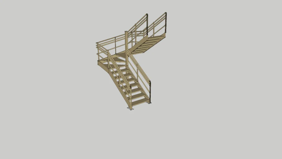 Escalera metalica | 3D Warehouse