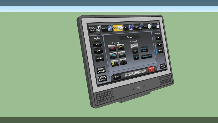 Panel de control táctil Extron | 3D Warehouse