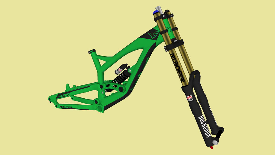 bike frame YT and fork RockShox | 3D Warehouse