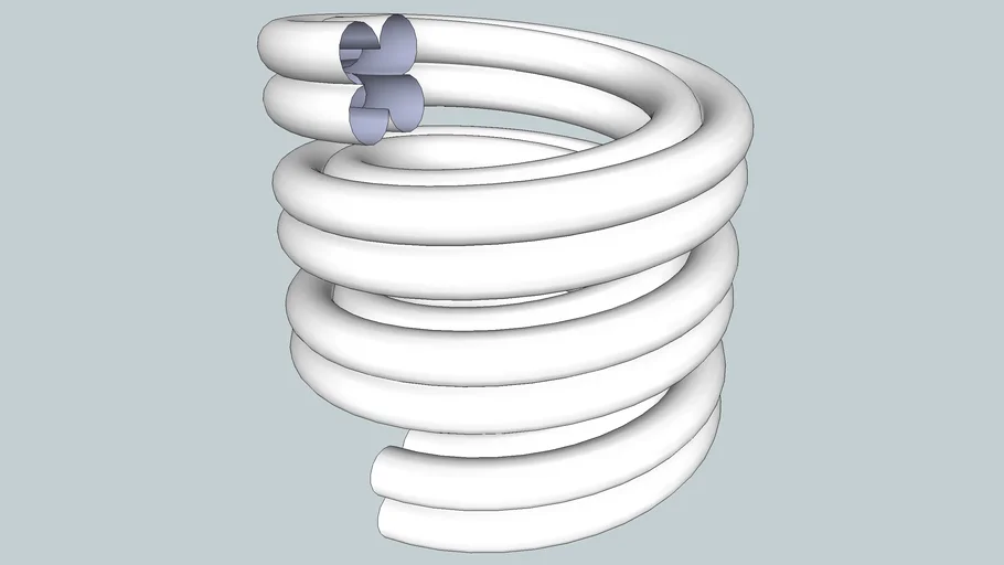 Helical Quadra-Tube | 3D Warehouse