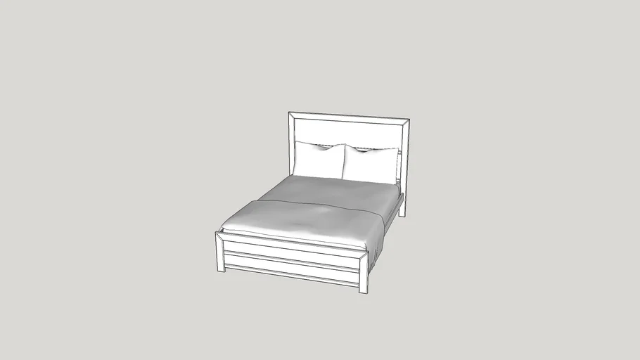 Blair Panel Bed (F) | 3D Warehouse