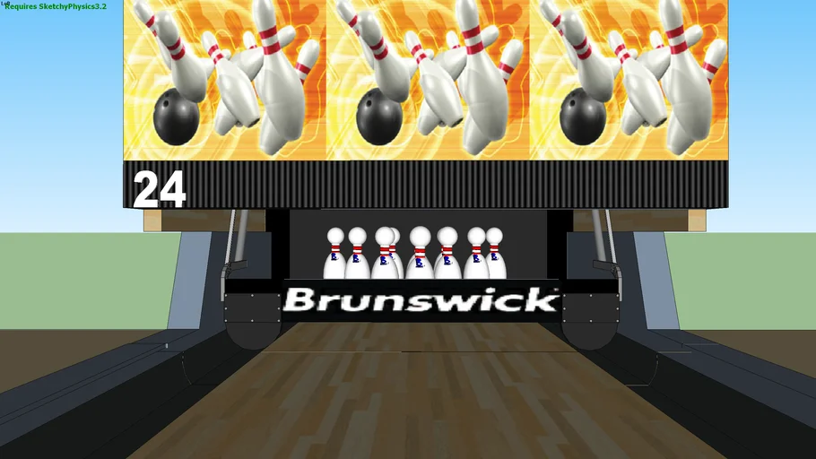 Brunswick A-2 Pin Rake (SketchyPhysics) | 3D Warehouse
