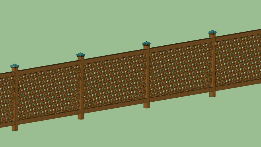 Lattice Fence | 3D Warehouse