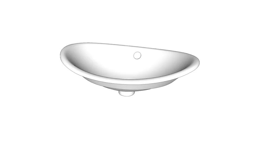 On top oval SINK | 3D Warehouse
