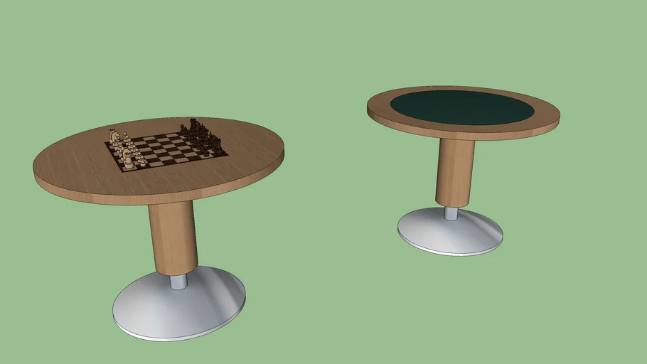 Round Card or Game Table | 3D Warehouse
