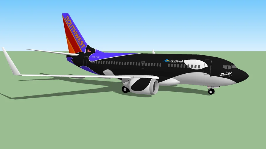Southwest 737-700 'Shamu One' | 3D Warehouse