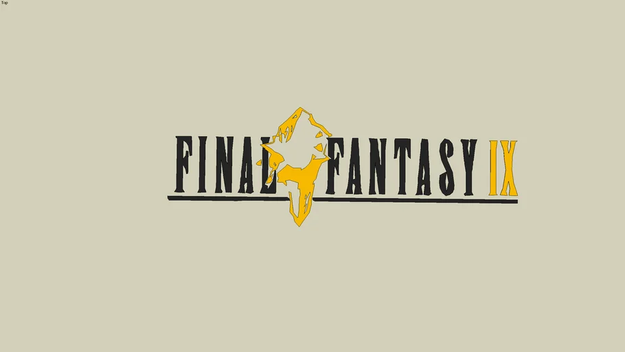 Final Fantasy 9 logo | 3D Warehouse