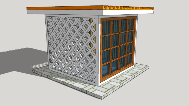 MODULO, CASILLA, CUERTO, TEXTURAS, TEXTURIZADO, CASA, VENTANAS, SUPERFICIE | 3D Warehouse