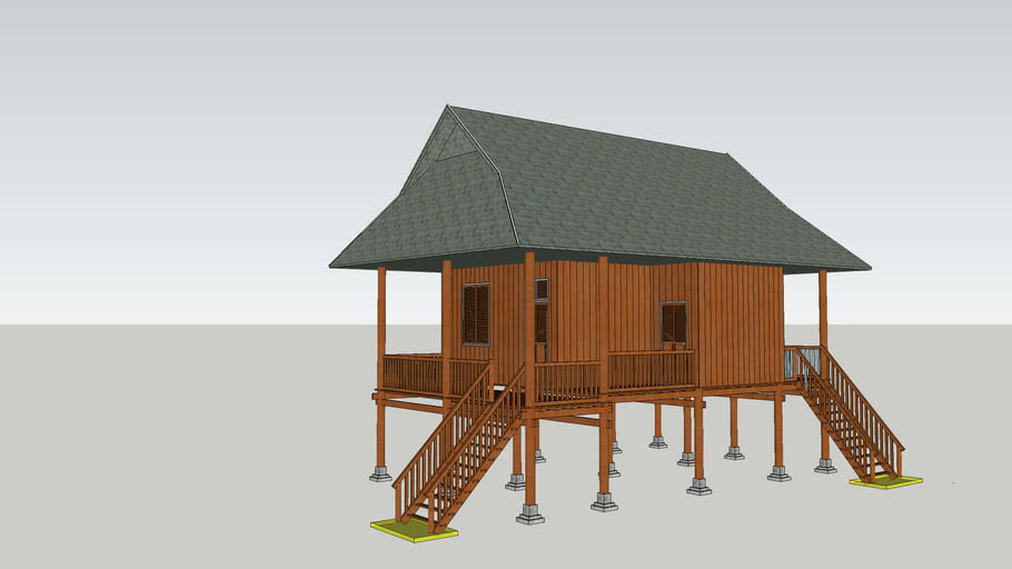 Old Khmer House | 3D Warehouse