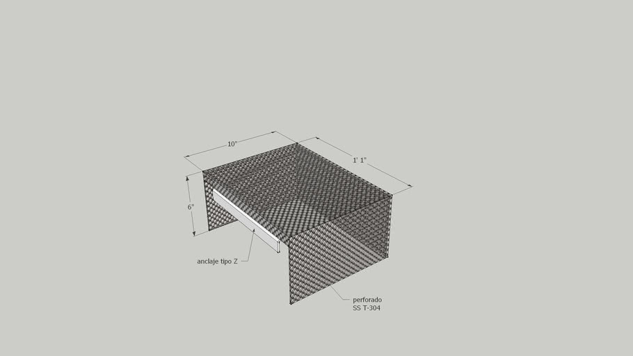 Perforated Box | 3D Warehouse