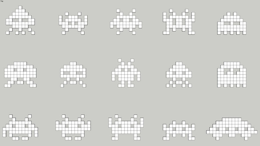 Space Invaders | 3D Warehouse
