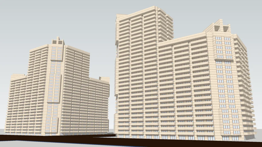 CITY/TOWN/DOWNTOWN/FLATS/HIGHRISE BUILDINGS/SKYSCRAPERS/BRUTALIST SOCIALIST STYLE/HOUSINGBLOCK ...