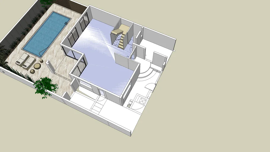 Villa with swimming Pool | 3D Warehouse