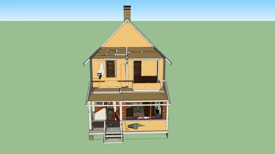 House effected by the dannington cyclone of 1908 | 3D Warehouse