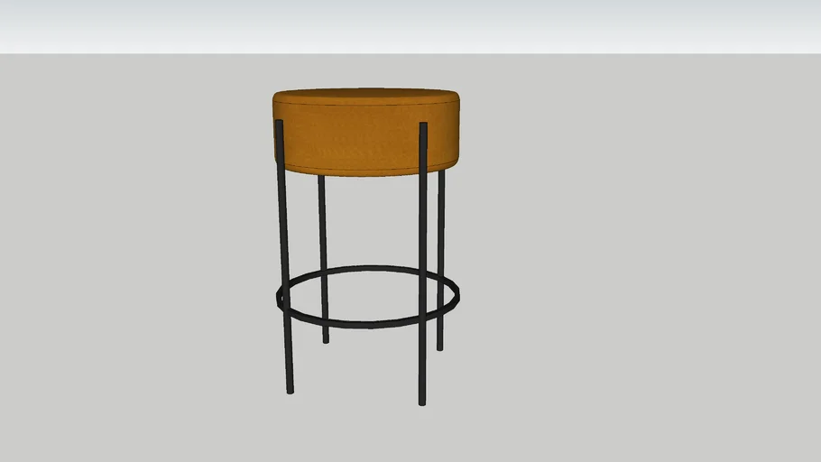 Round Backless Counter Stool | 3D Warehouse