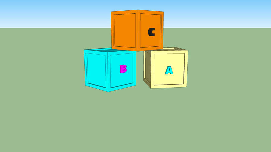 ABC Cubes | 3D Warehouse