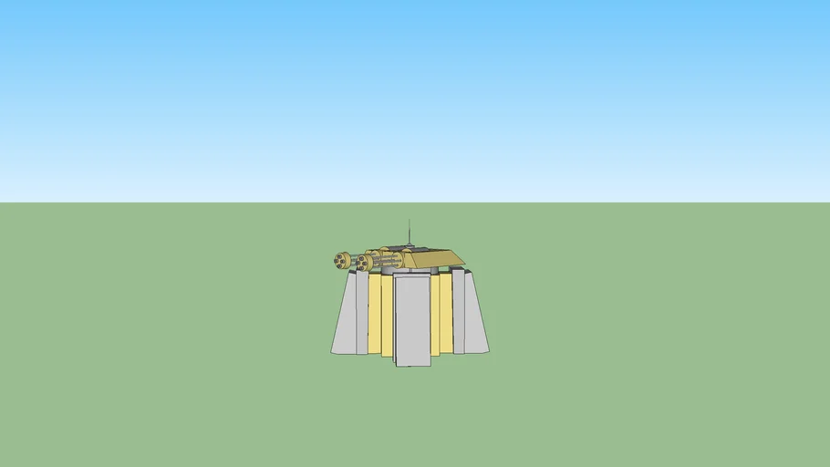 GDI Vulcan Cannon Turret | 3D Warehouse