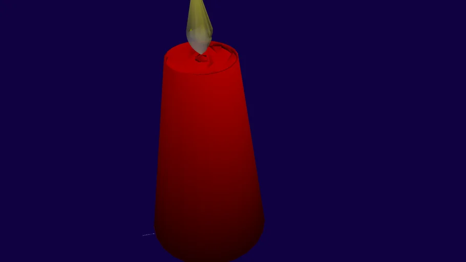 Red Big Candle | 3D Warehouse