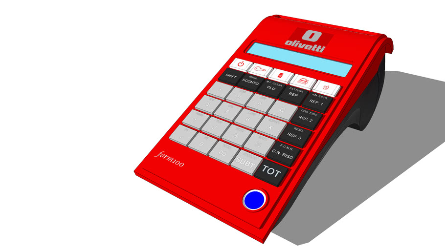 Olivetti portable micro cash register | 3D Warehouse