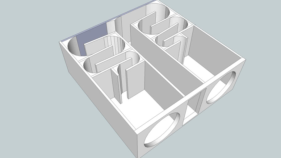 15' Tuned Transmission Horn Subwoofer Box | 3D Warehouse