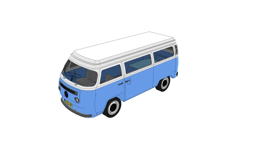 VW Camper (VRay Ready) - By Albert Ellison | 3D Warehouse