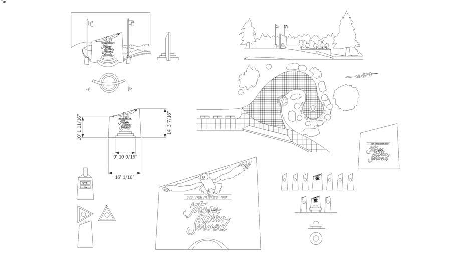 Memorial Blueprint | 3D Warehouse