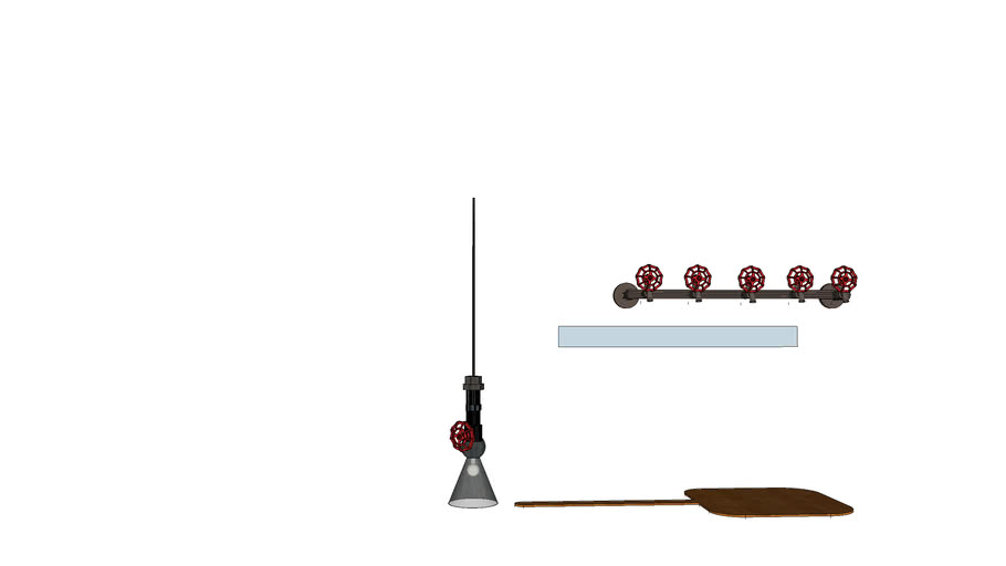 Red Spigot Coat Rack | 3D Warehouse