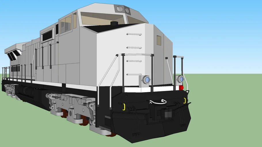 unmarked GEVO locomotive revised | 3D Warehouse