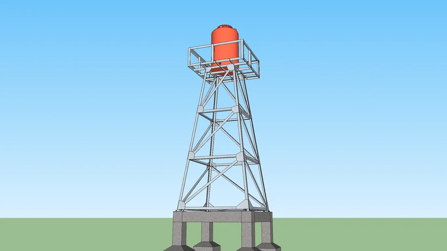 Tower Air Rangka Baja | 3D Warehouse